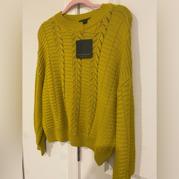 Marc Jacobs | Sweaters | Marc Jacobs Yellow Knit Sweater | Poshmark